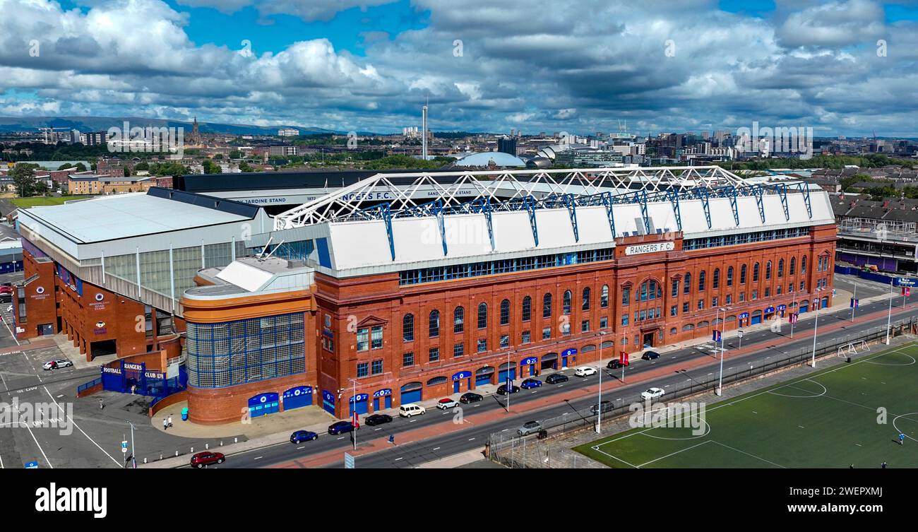 Ibrox aerial hi-res stock photography and images - Alamy