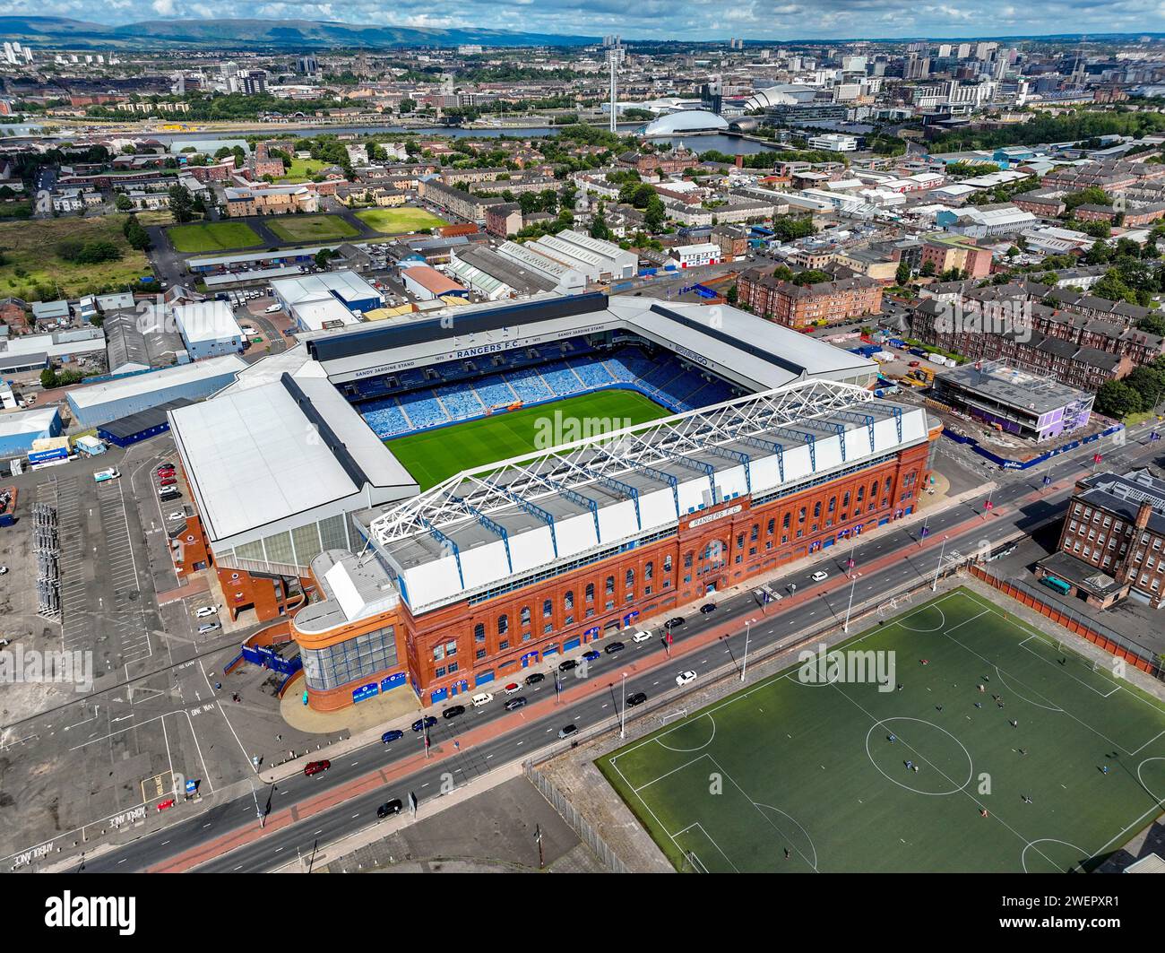 Ibrox stadium aerial view hi-res stock photography and images - Alamy