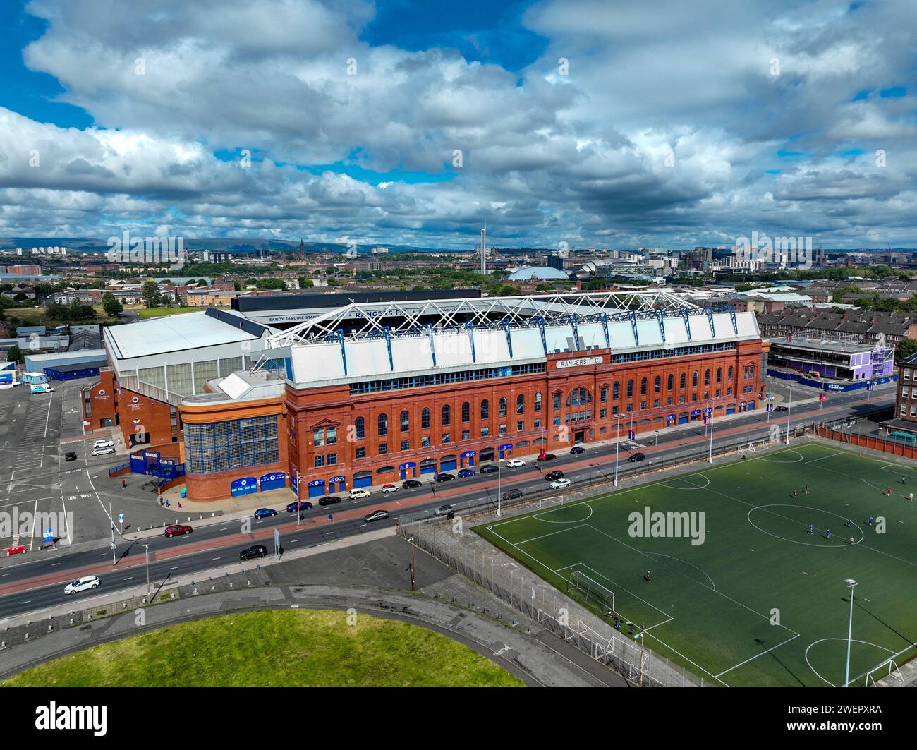 Aerial view of ibrox stadium hi-res stock photography and images - Alamy
