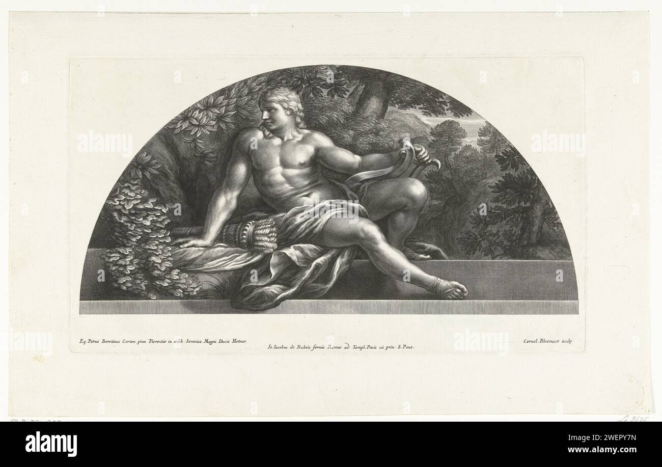 Apollo, Cornelis Bloemaert (II), After Pietro da Cortona, 1637 - 1692 ...