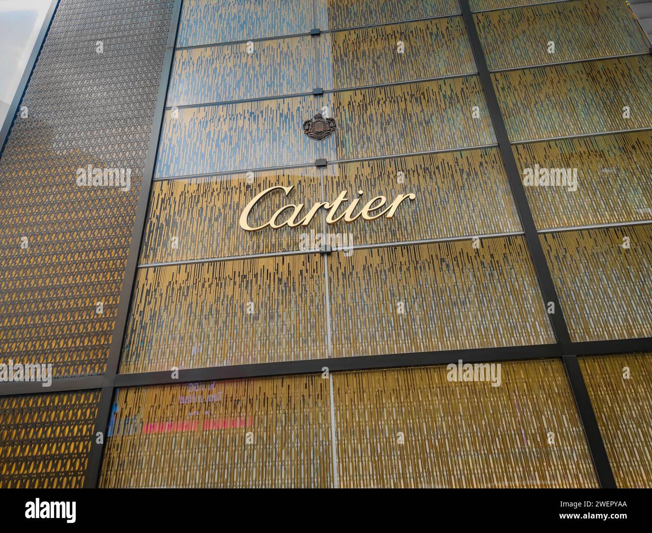Kuala Lumpur, Malaysia - January 26, 2024: Exterior view of a Cartier ...