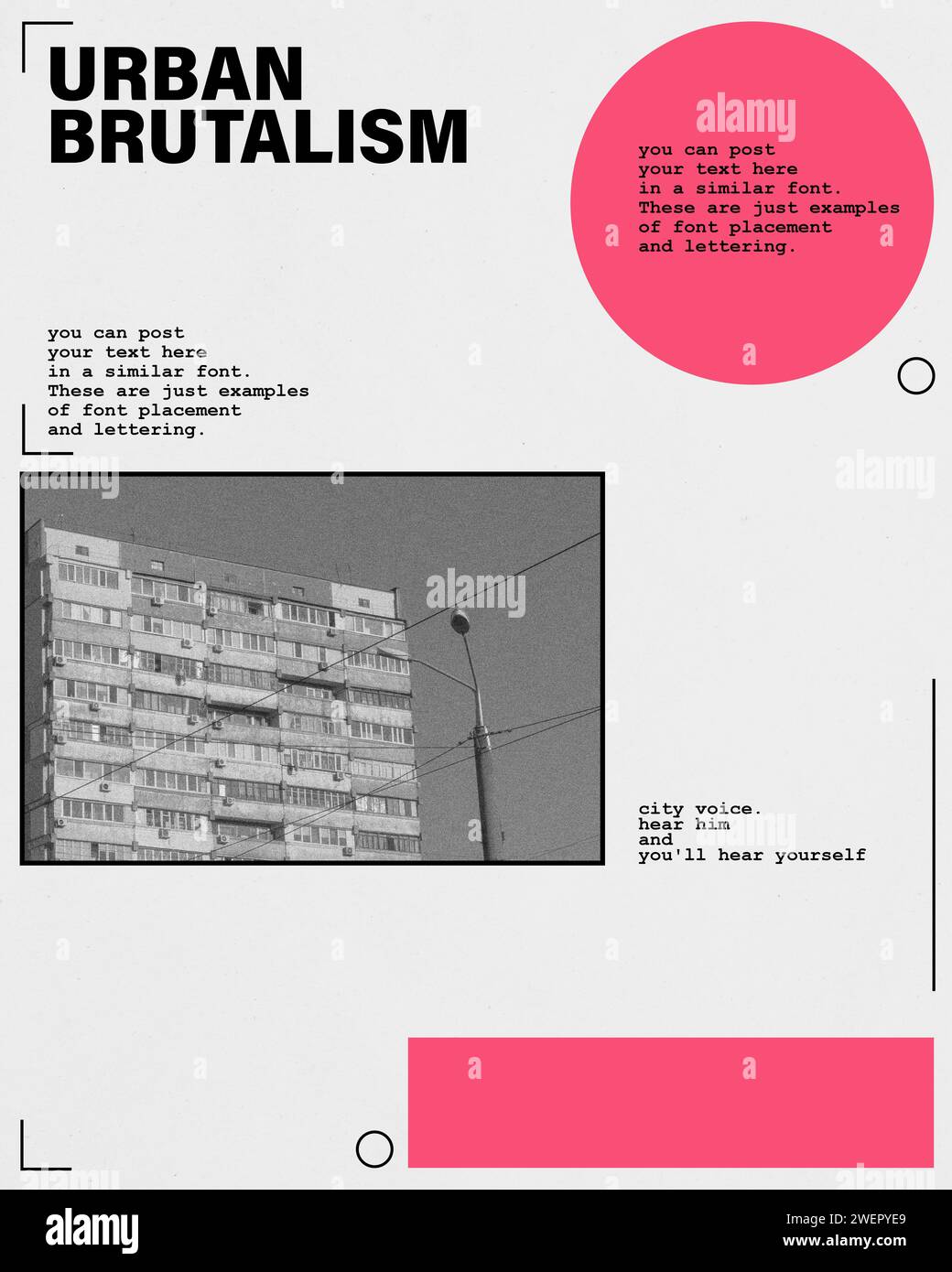 Exhibition poster for a photography series on Brutalist architecture ...