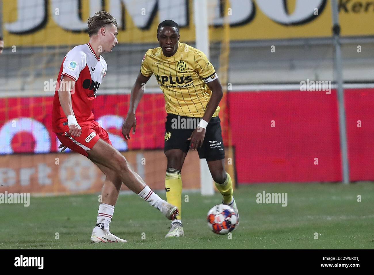 KERKRADE, Netherlands. 26th Jan, 2024. football, Dutch Keuken Kampioen Divisie, Roda JC - Jong ...