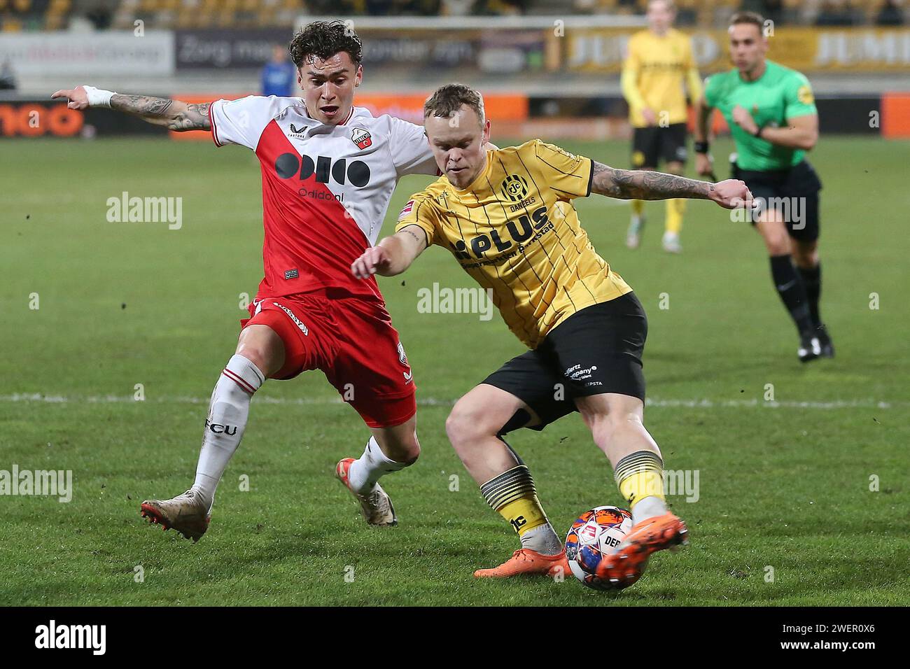 KERKRADE, Netherlands. 26th Jan, 2024. football, Dutch Keuken Kampioen Divisie, Roda JC - Jong ...