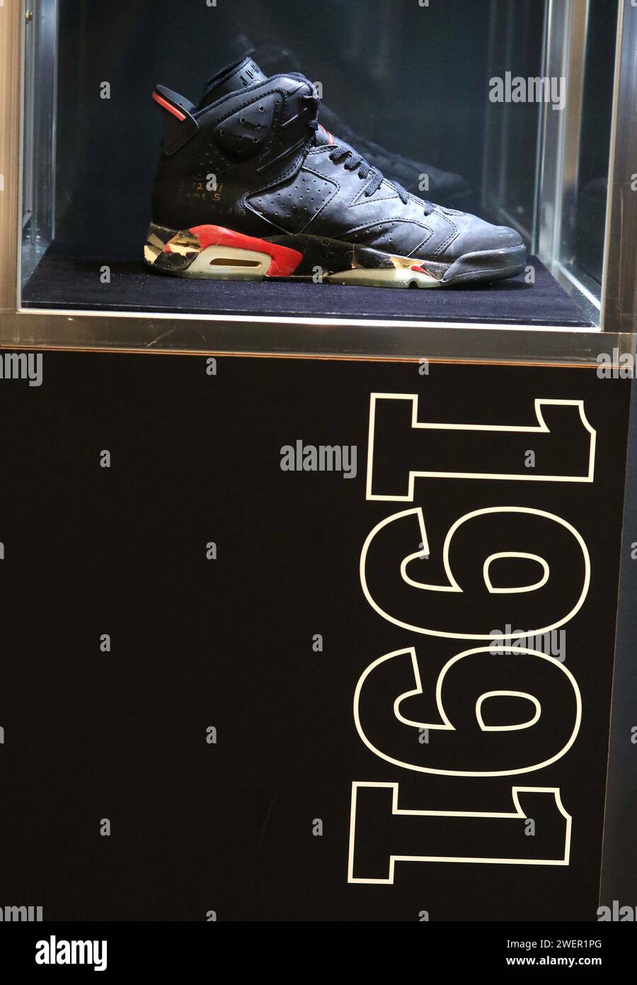 New York, New York, USA. 26th Jan, 2024. Air Jordan VI (1991) sneaker ...