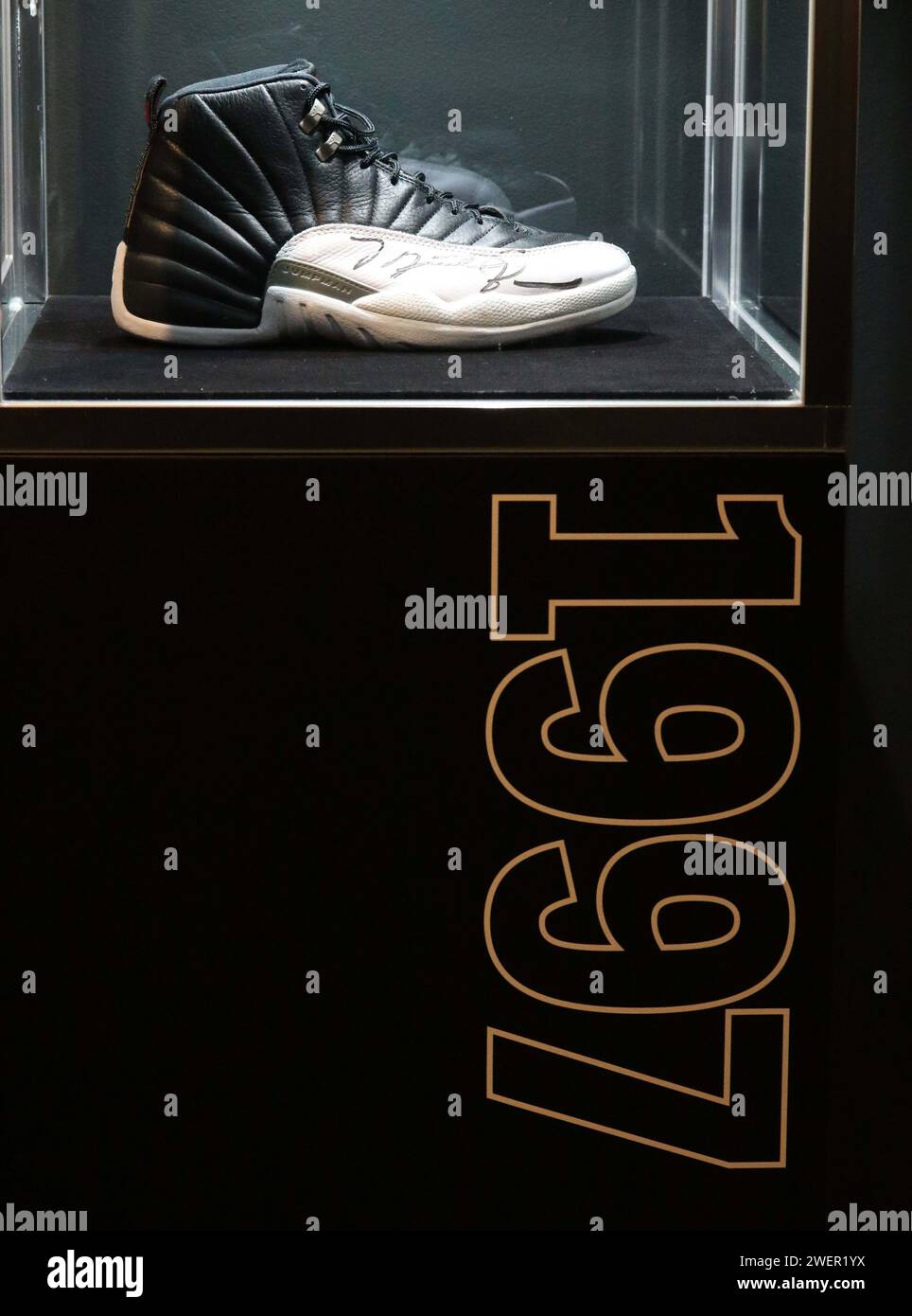 New York, New York, USA. 26th Jan, 2024. Air Jordan XII (1997) sneaker ...