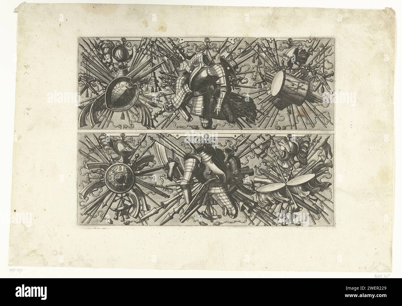 Trophies of weapons and musical instruments, Johannes or Lucas van ...