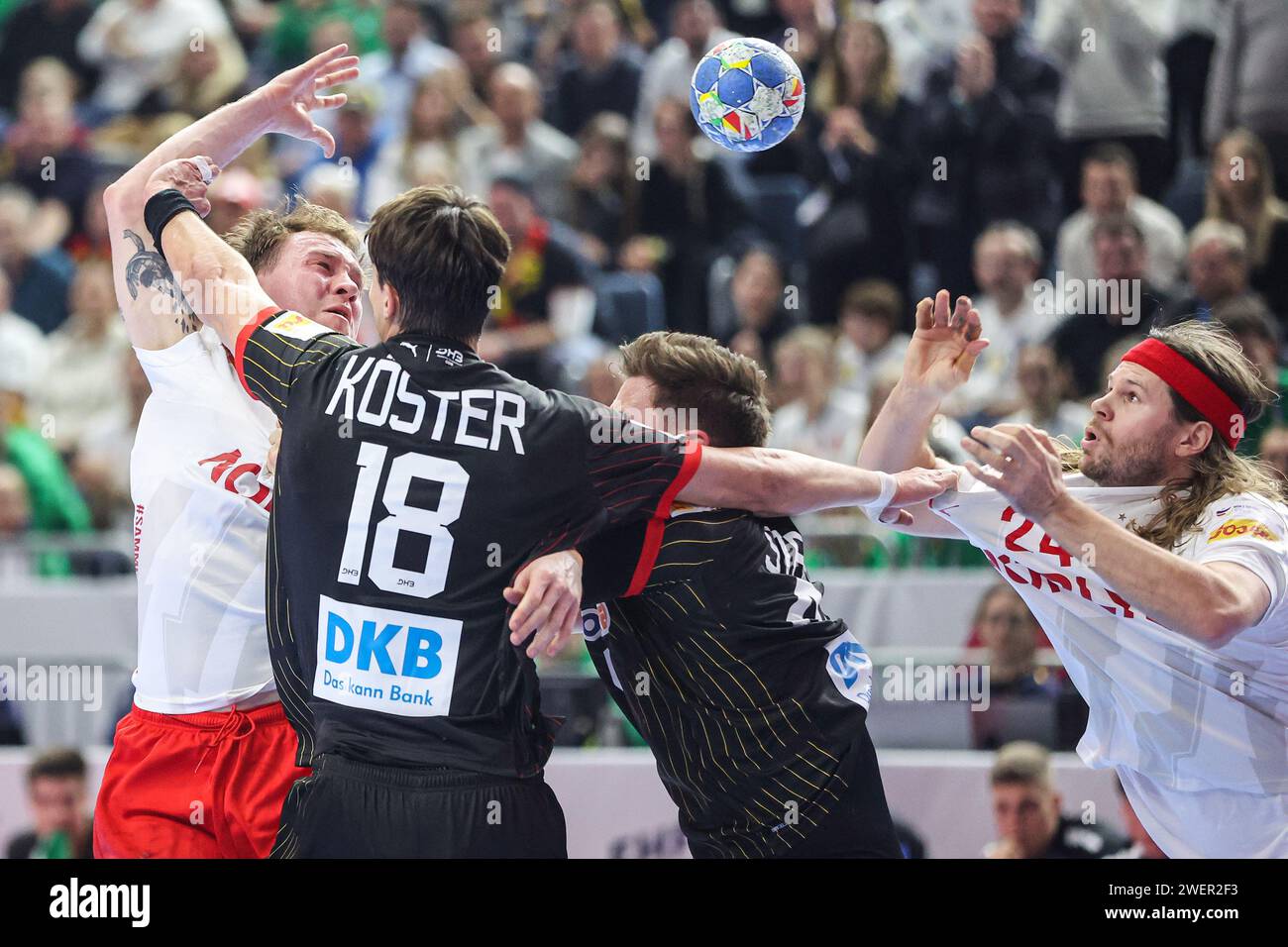 Zagreb, Croatia. 26th Jan, 2024. Simon Bogetoft Pytlick of Denmark is ...