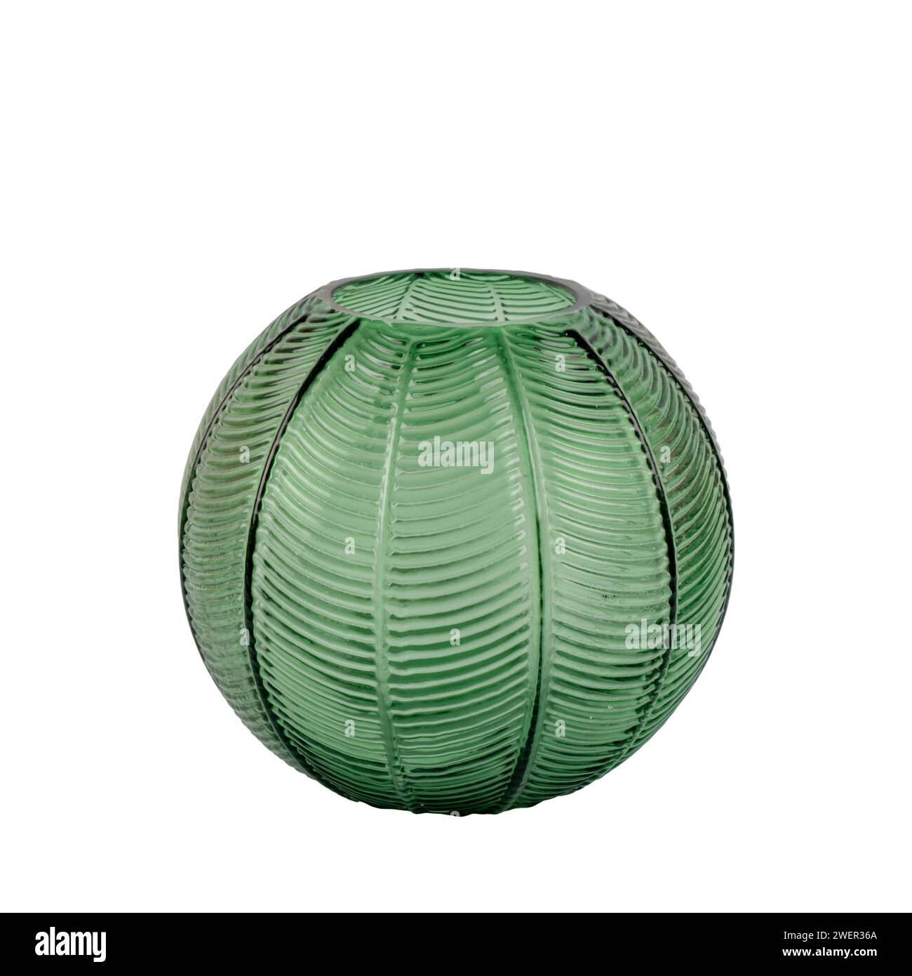 luxury decorative green glass vase isolated Stock Photo - Alamy