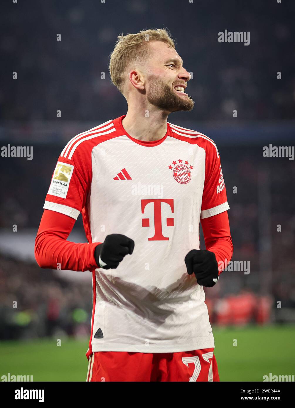 Konrad Laimer of Bayern Muenchen FC Bayern MŸnchen - VfB Stuttgart ...