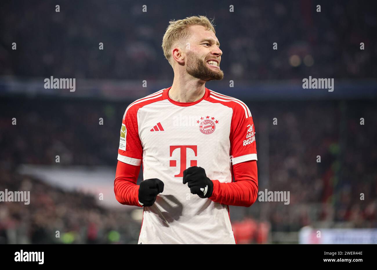 Konrad Laimer of Bayern Muenchen FC Bayern MŸnchen - VfB Stuttgart ...