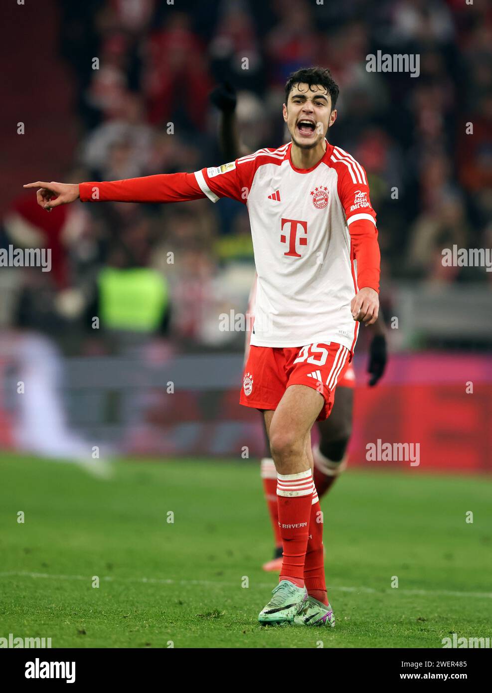 Aleksandar Pavlovic of Bayern Muenchen FC Bayern MŸnchen - VfB ...