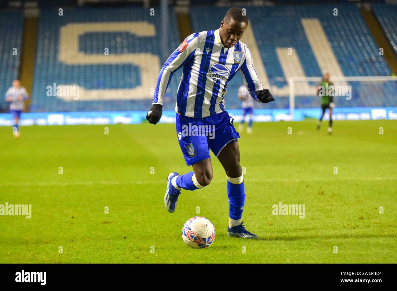 Djeidi Gassama of Sheffield Wednesday during the Emirates FA Cup Fourth ...