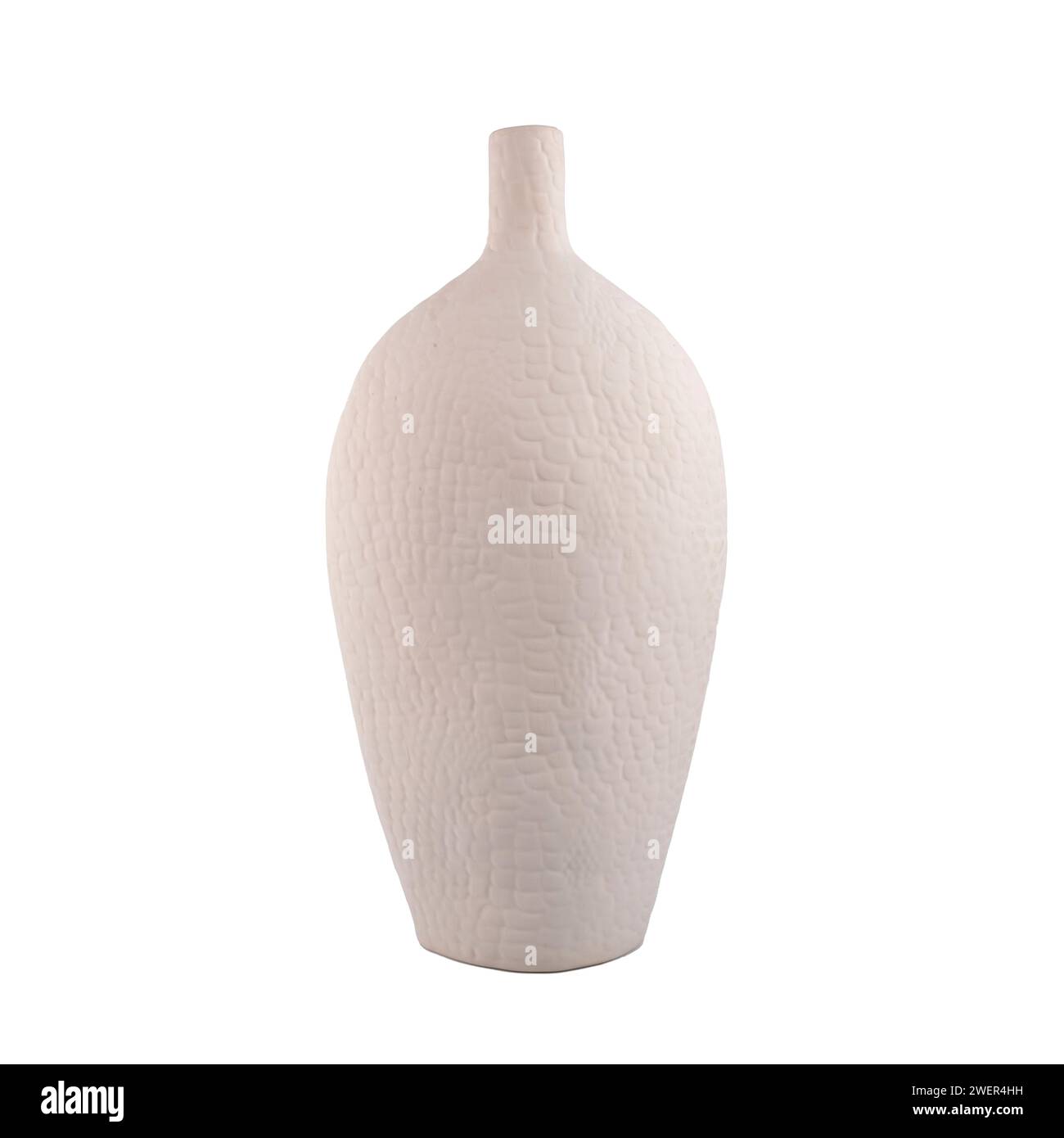 trendy design decorative ceramic vase isolated on white background ...
