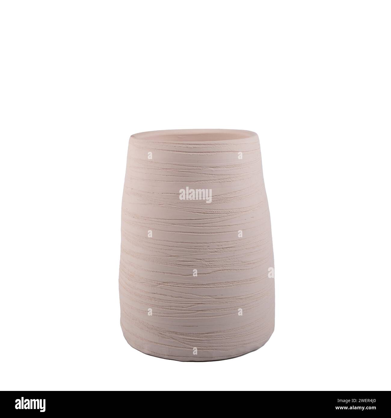 trendy design decorative ceramic vase isolated on white background ...