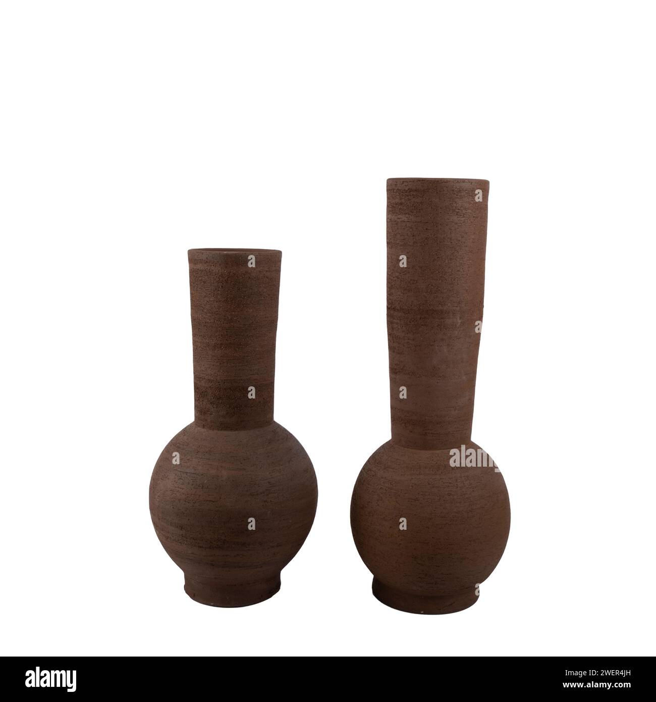 trendy design decorative ceramic vase isolated on white background ...