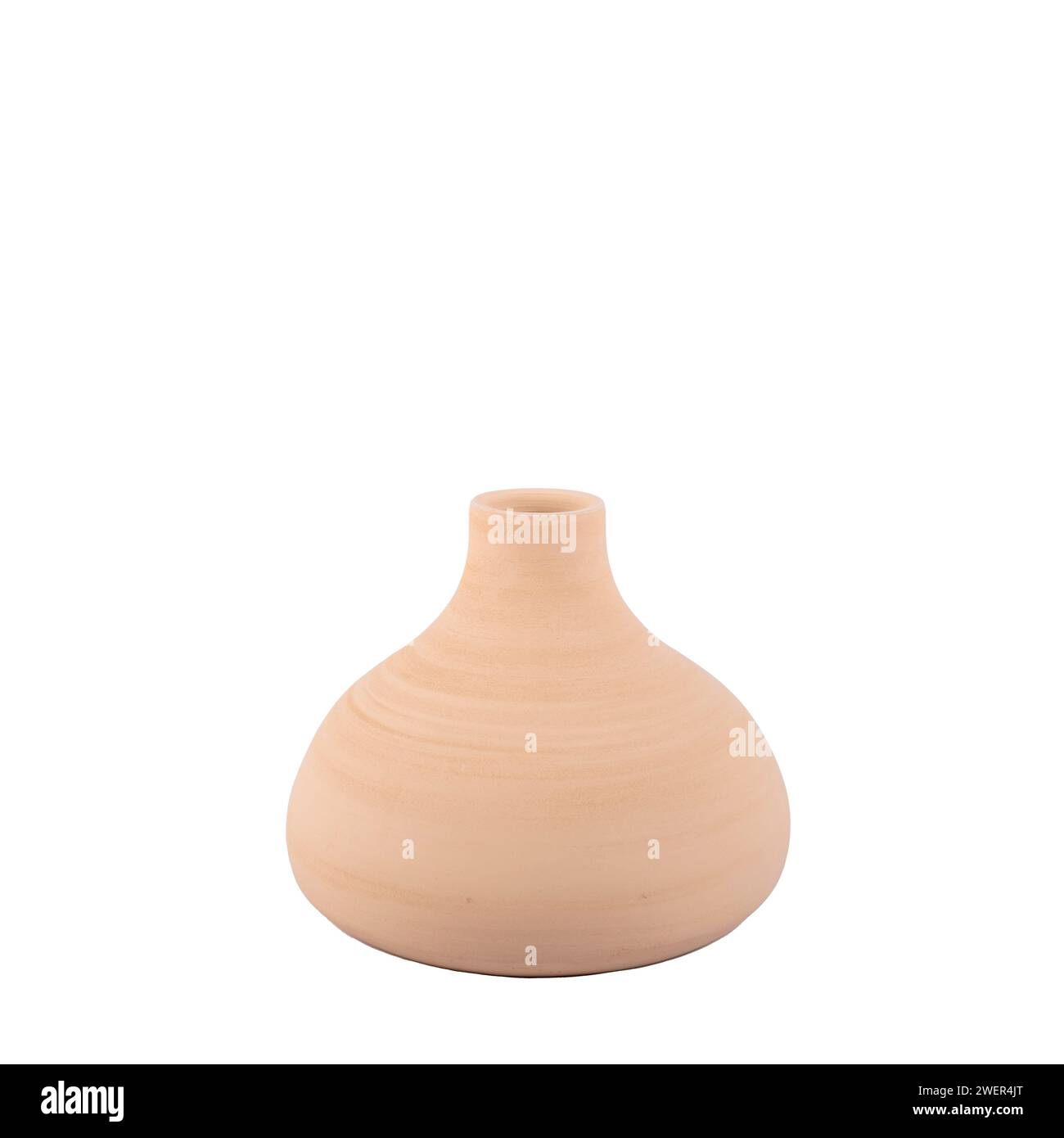 trendy design decorative ceramic vase isolated on white background ...