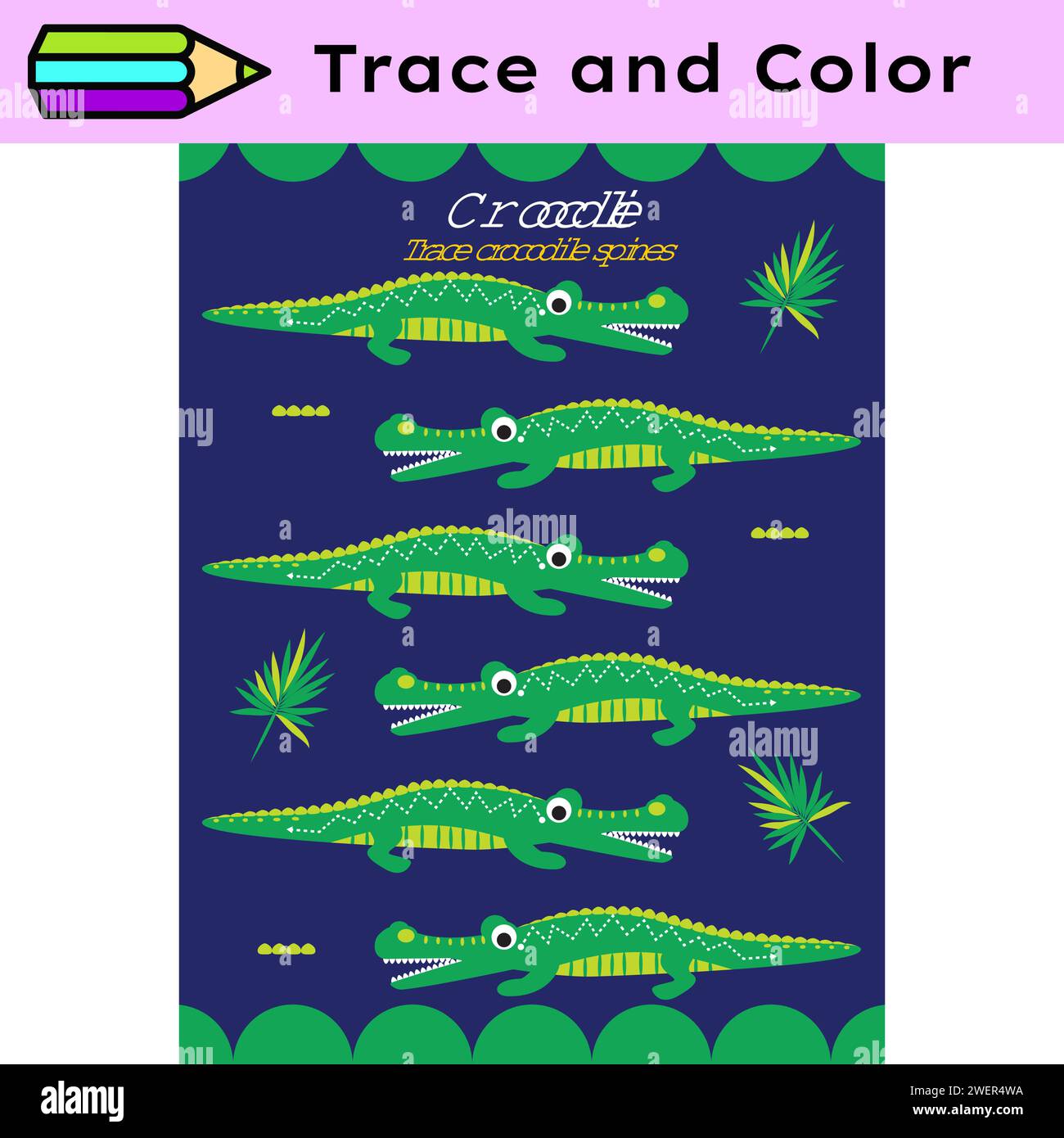 Pen tracing lines activity worksheet for children. Pencil control for ...