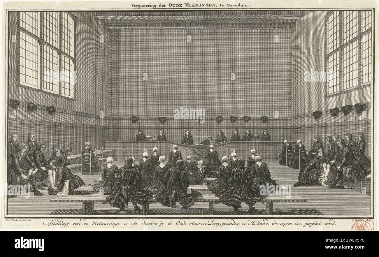 Foots at the old Flemish Baptists in Zaandam, ca. 1740, 1741 - 1743 ...