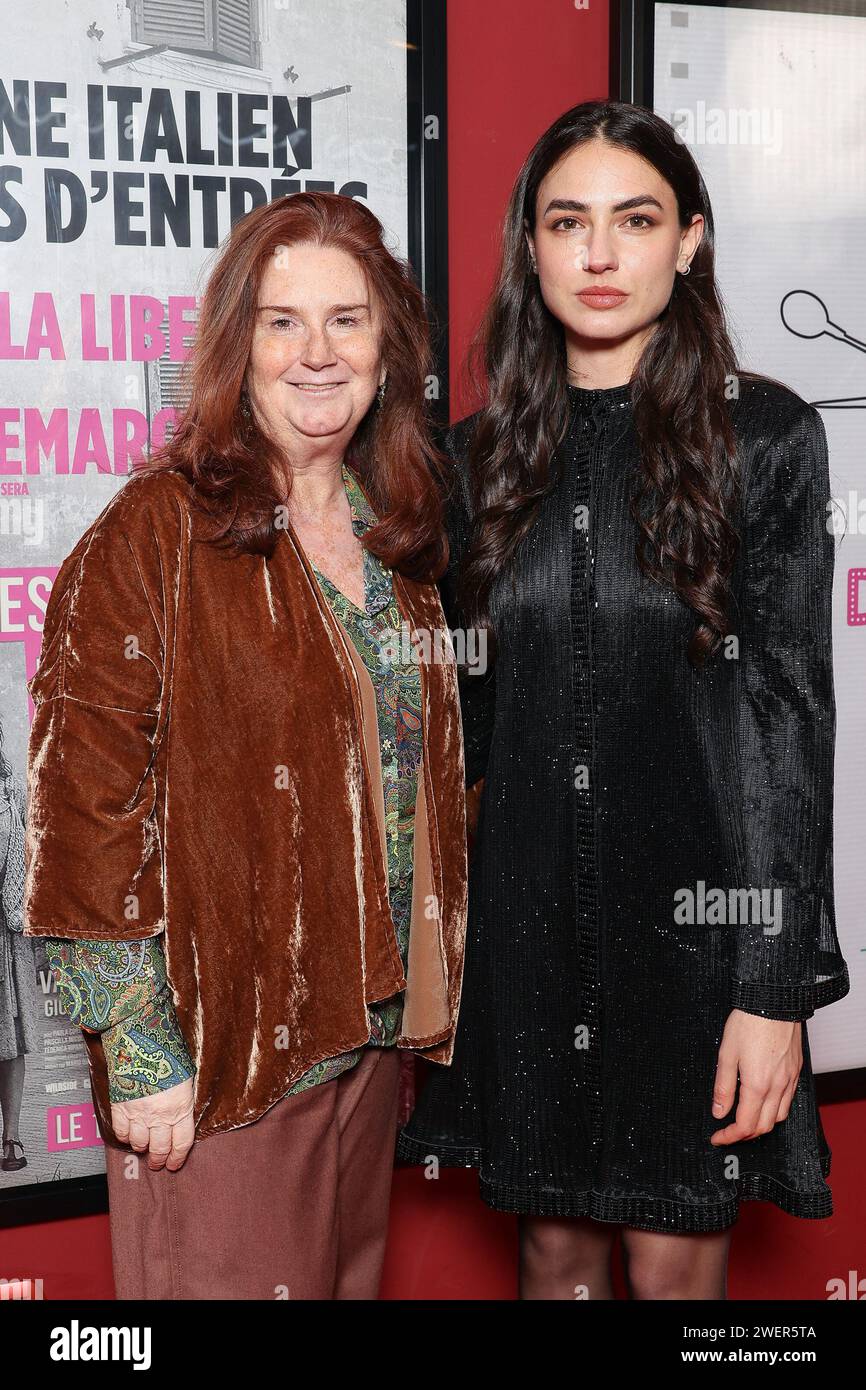 Paris, France. 26th Jan, 2024. Italian ambassador in France Emanuela D ...