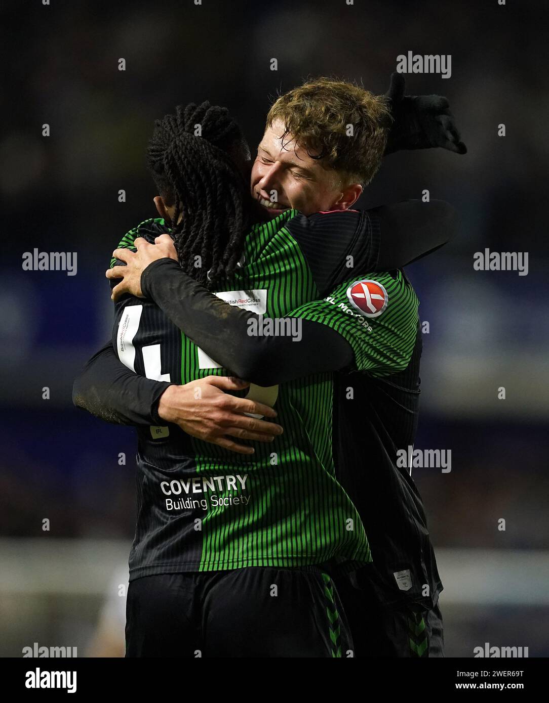 Coventry City's Victor Torp Overgaard celebrates scoring their side's ...
