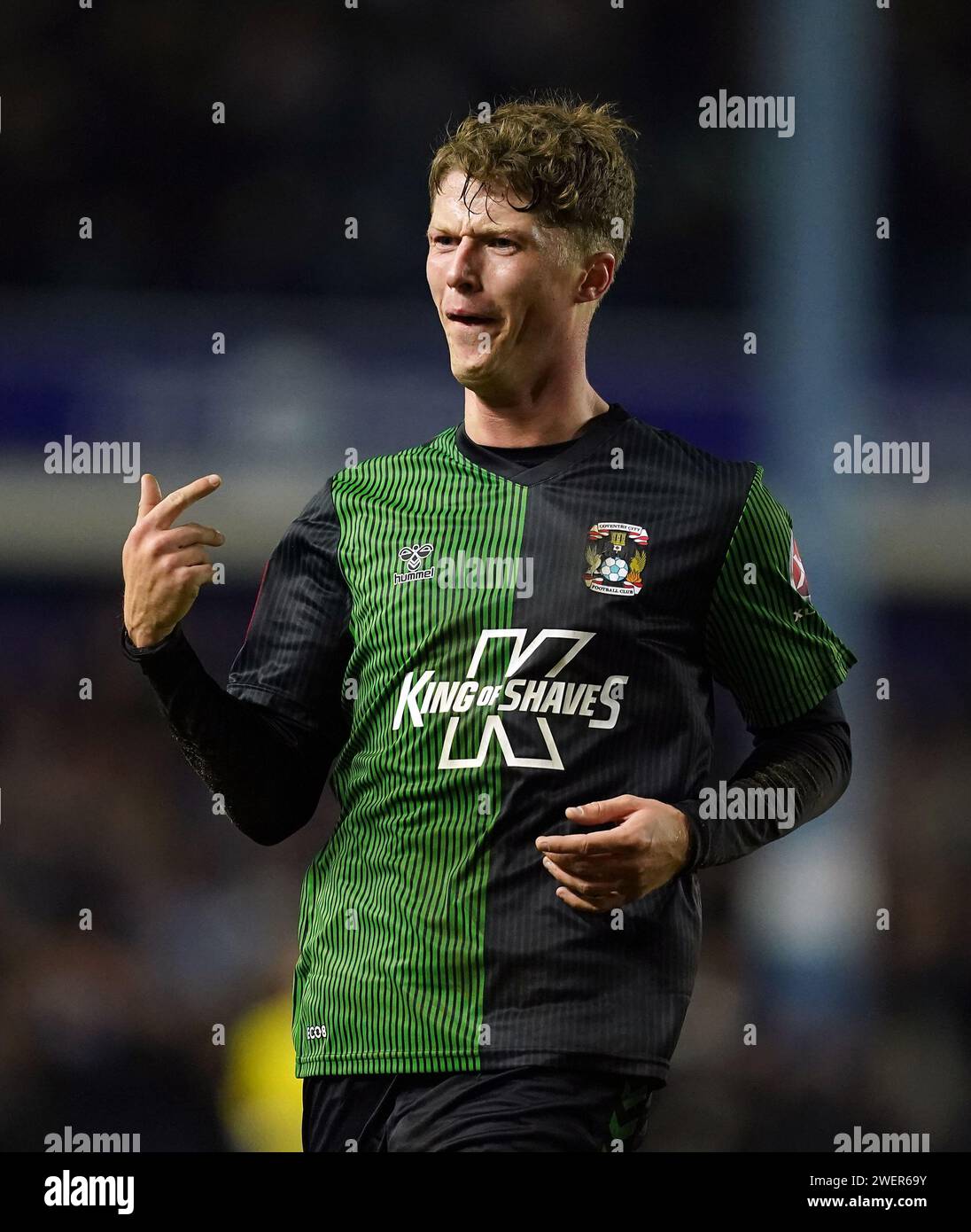 Coventry City's Victor Torp Overgaard celebrates scoring their side's ...