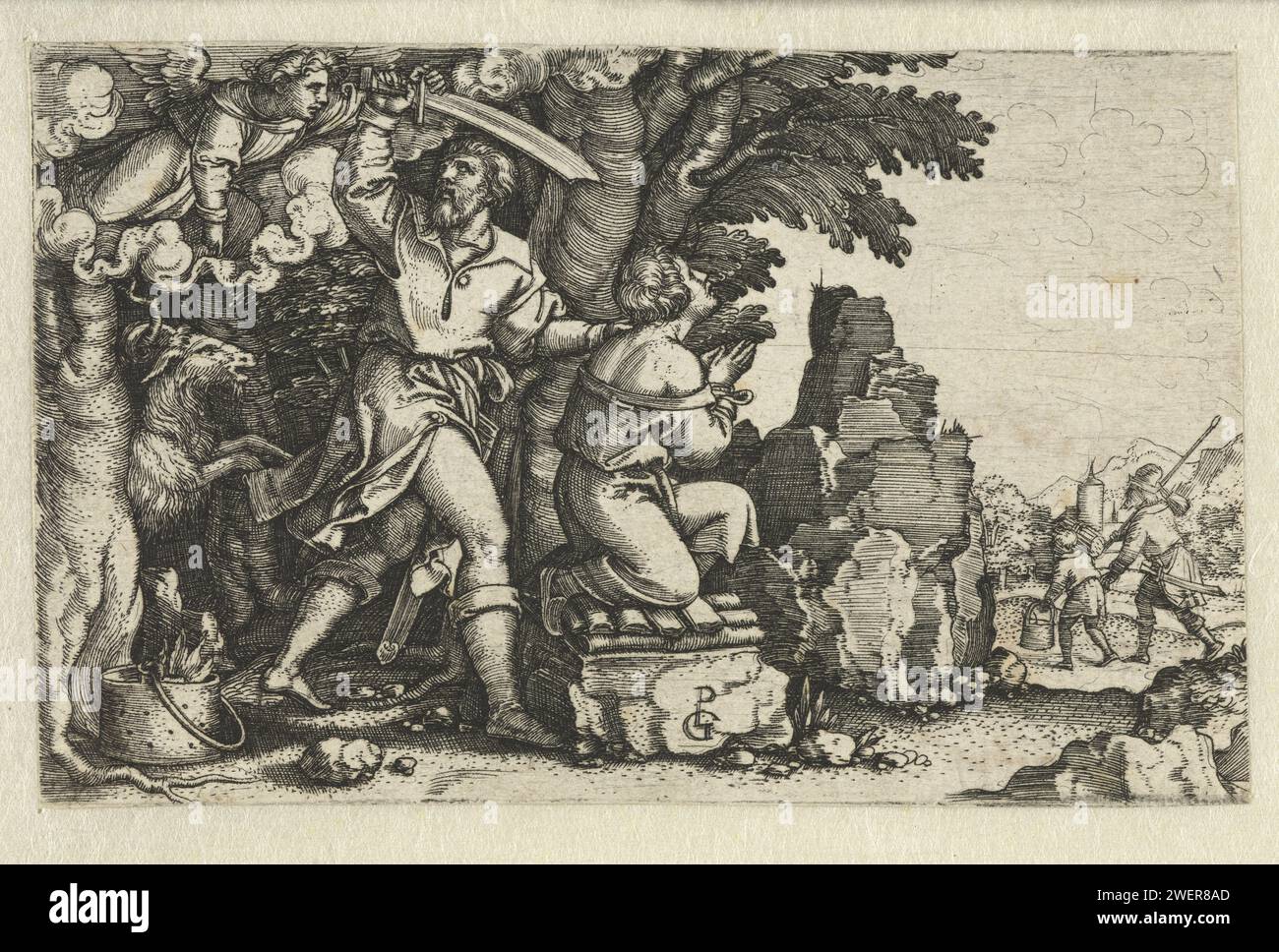 Bound isaac kneels hi-res stock photography and images - Alamy