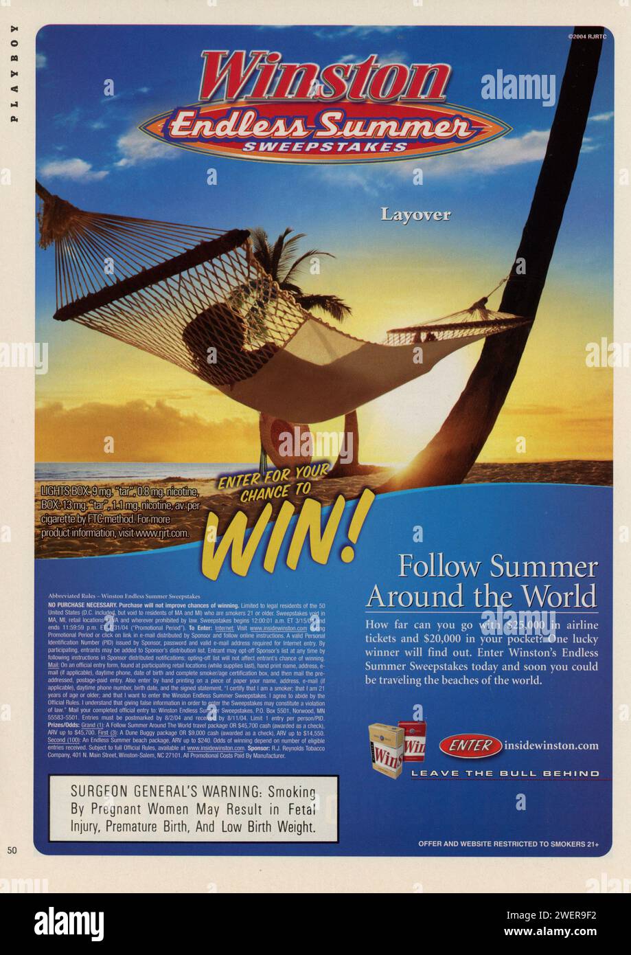 Vintage "Playboy" magazine May 2004 issue Advert, USA Stock Photo - Alamy