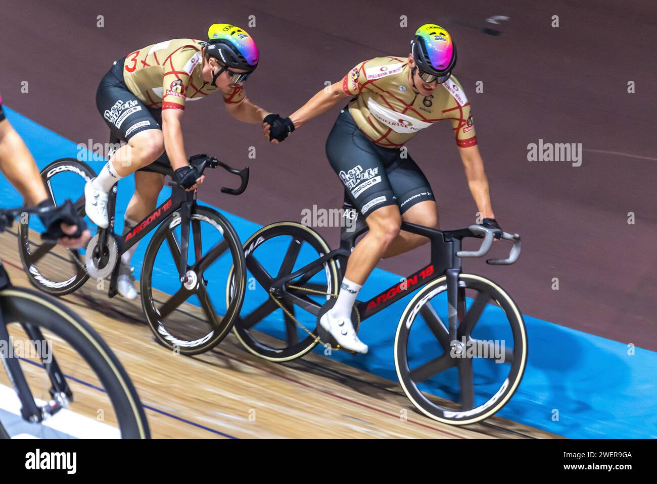 Berlin, Germany. 26th Jan, 2024. Cycling: Berlin Six-Day Race, Hoffman ...