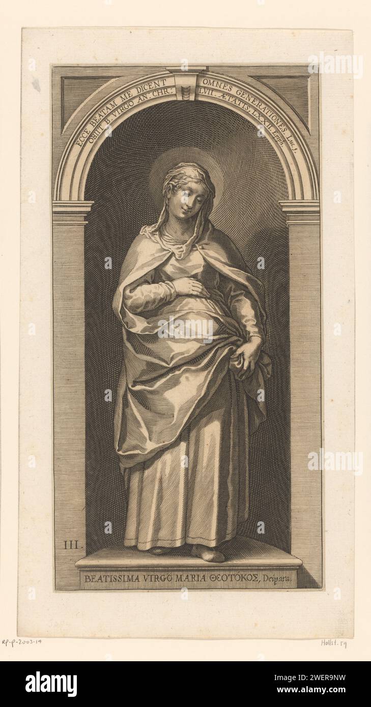 Maria, Lucas Kilian, After Johann Mathias Cakes, 1623 print Mary ...