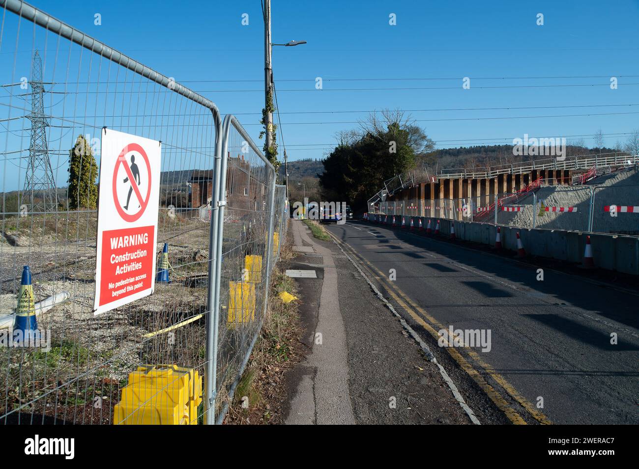 Wendover, UK. 26th January, 2024. HS2 have demolished six houses in ...