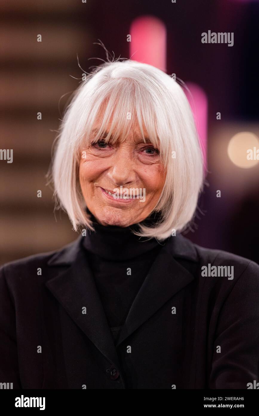 Cologne, Germany. 26th Jan, 2024. Erika Pluhar, actress, stands in the ...