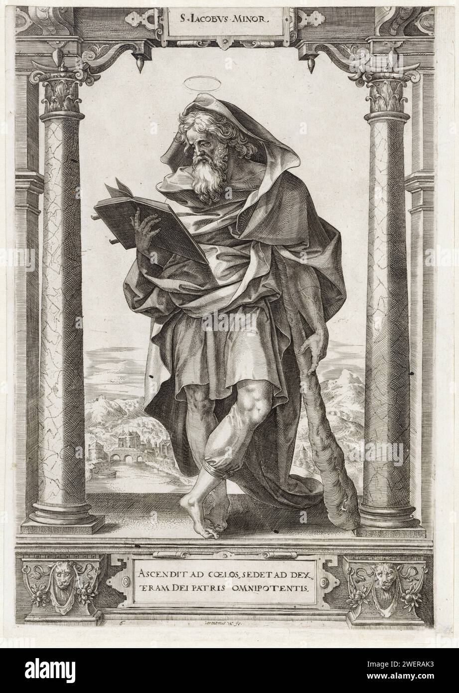 H. Jakobus De Lessere, Hieronymus Wierix, After Maerten de Vos, 1578 ...