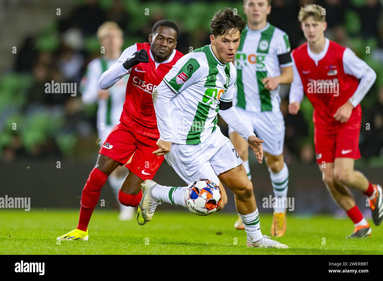 Groningen, Netherlands. 26th Jan, 2024. GRONINGEN, Stadium Euroborg, 26 ...