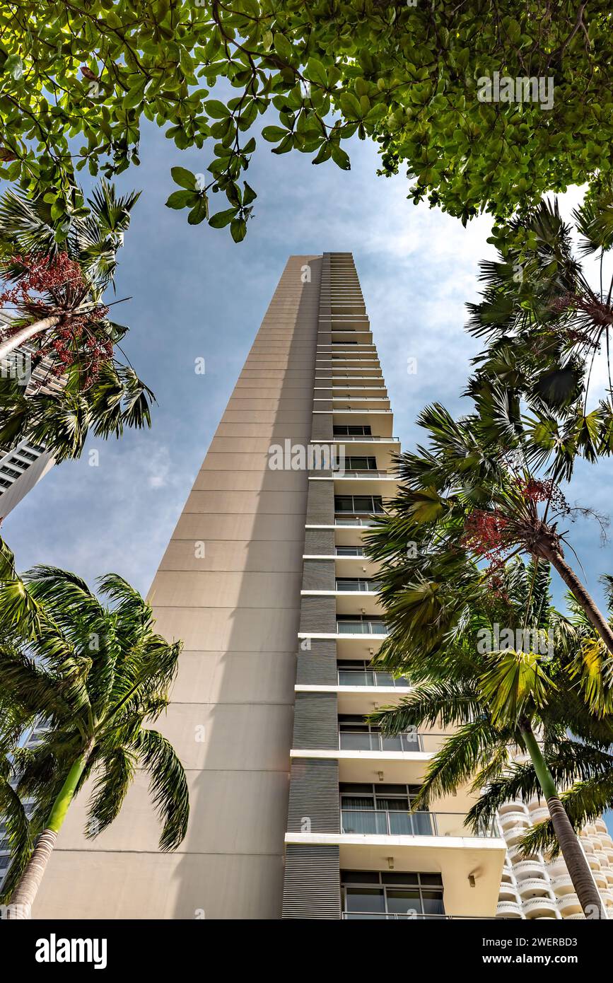 A view of high-rise buildings from the ground Stock Photo - Alamy