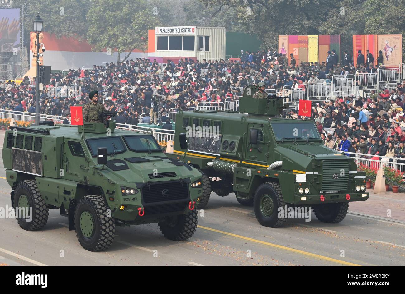 NEW DELHI, INDIA - JANUARY 26: Indian Quick Reaction Force Vehicle ...
