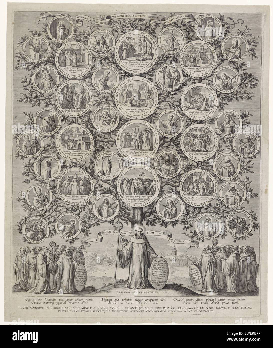 H. Bernardus van Clairvaux under the tree of the Cistercian, 1619 ...