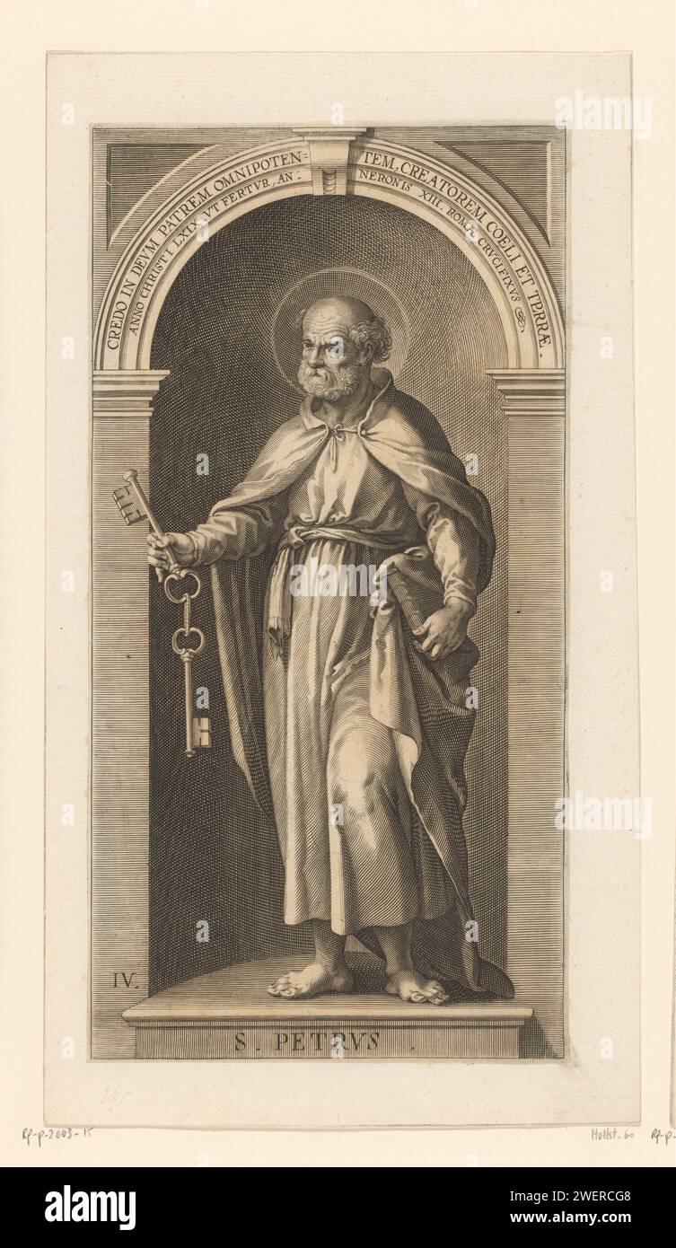 H. Petrus, Lucas Kilian, After Johann Mathias Cakes, 1623 print Text ...