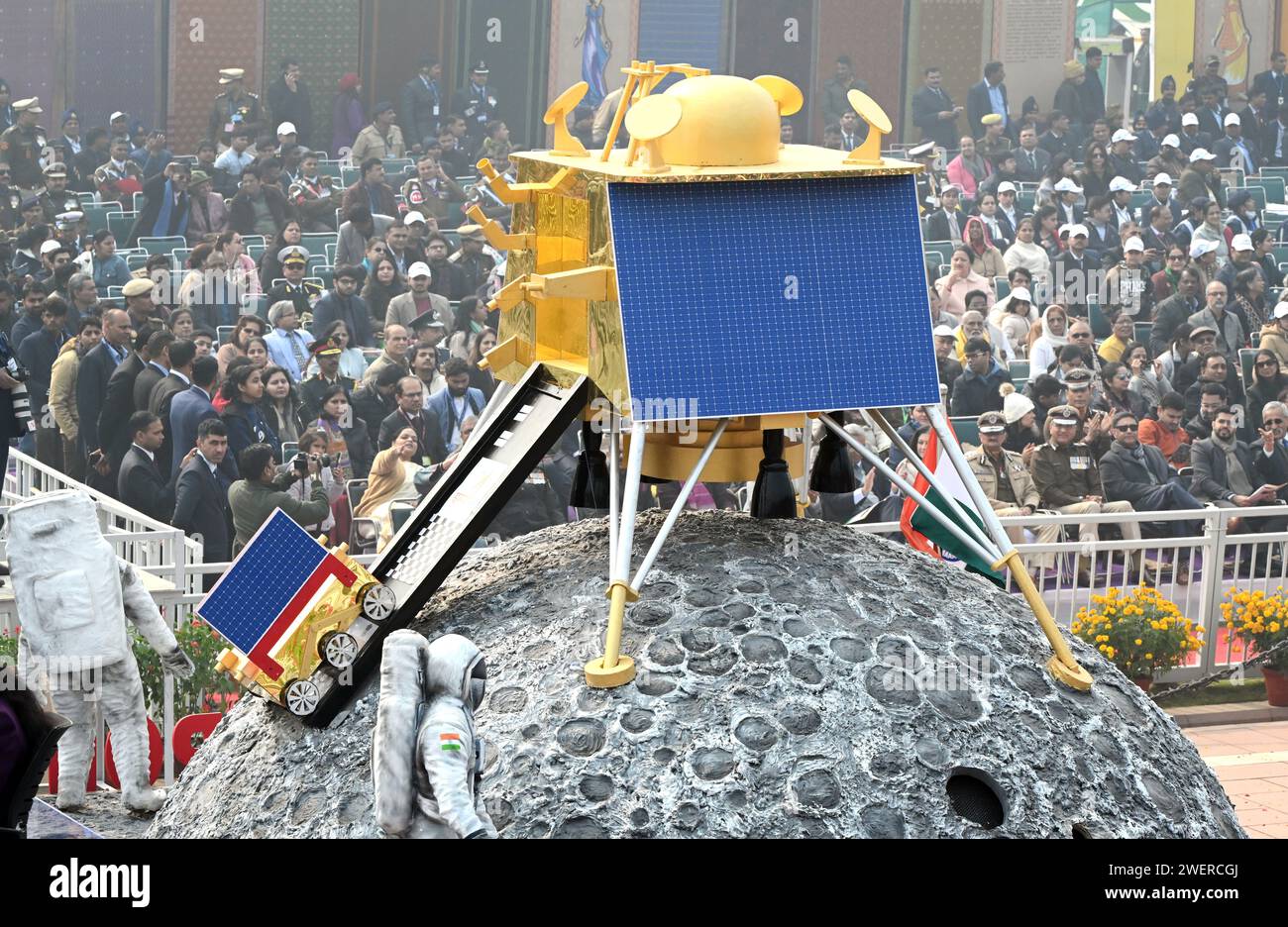 NEW DELHI, INDIA – JANUARY 26: Indian Space Research Organization (ISRO ...