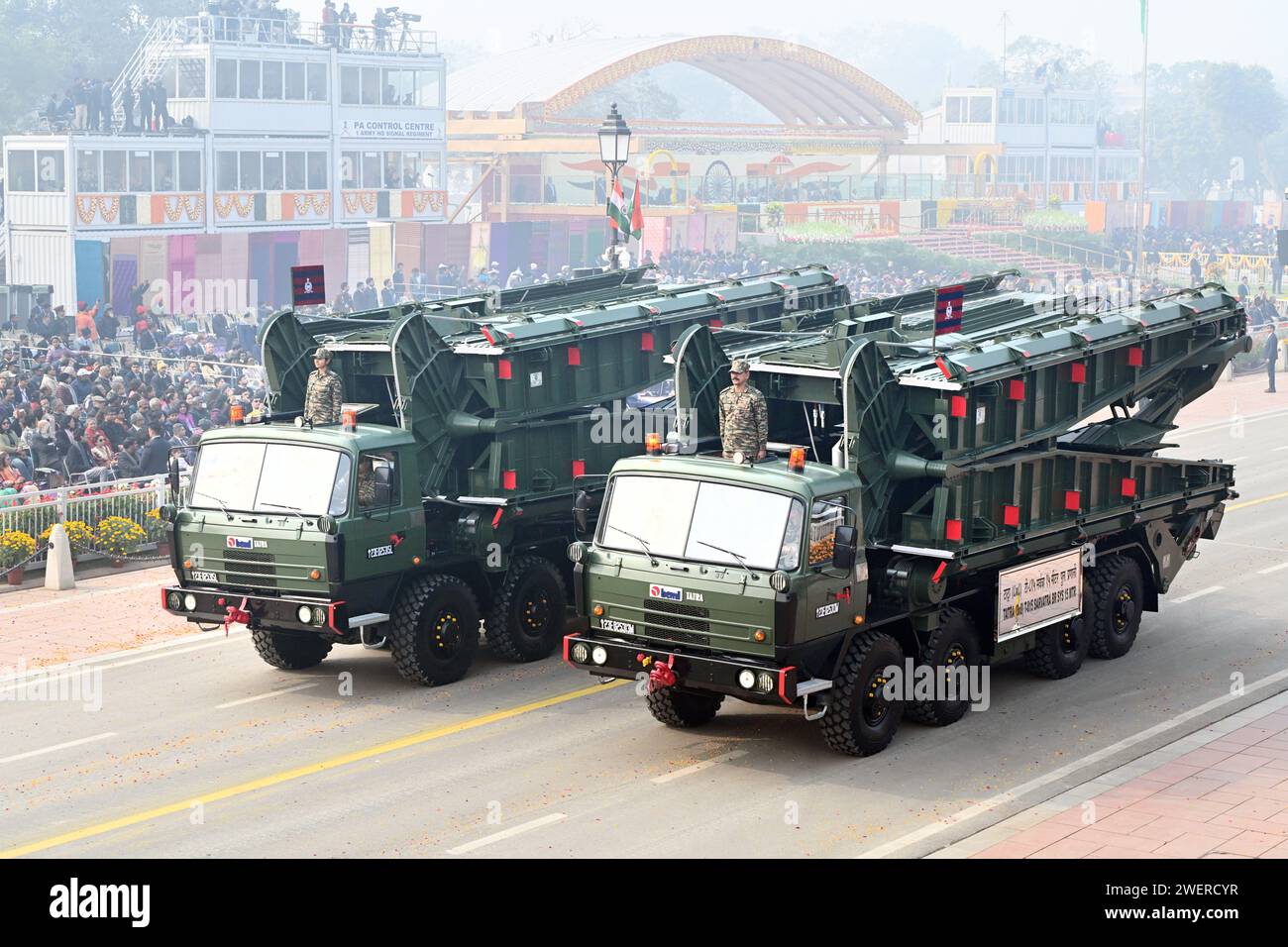 NEW DELHI, INDIA - JANUARY 26: SARVATRA (Mobile Bridging System) on ...