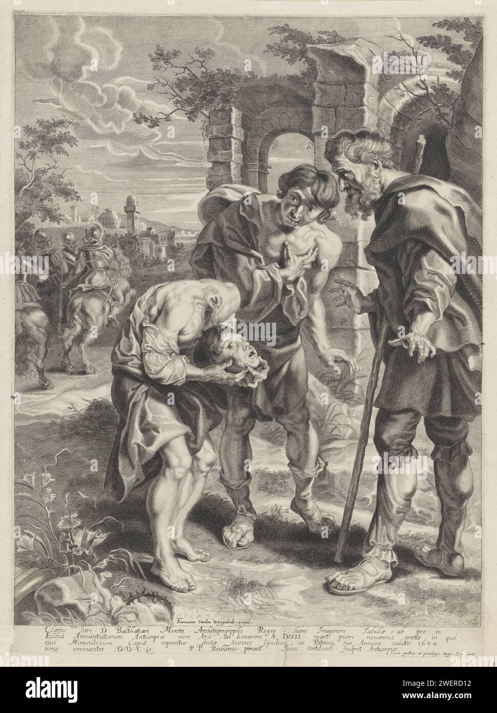 H. Justus, Hans Witdoeck, after Peter Paul Rubens, 1639 print Saint ...