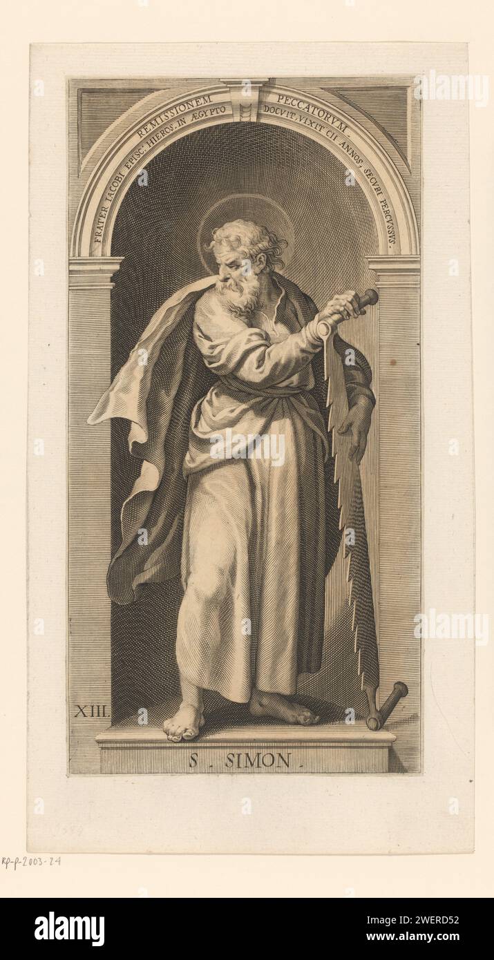 H. Simon Zelotes, Lucas Kilian, After Johann Mathias Kager, print Text ...