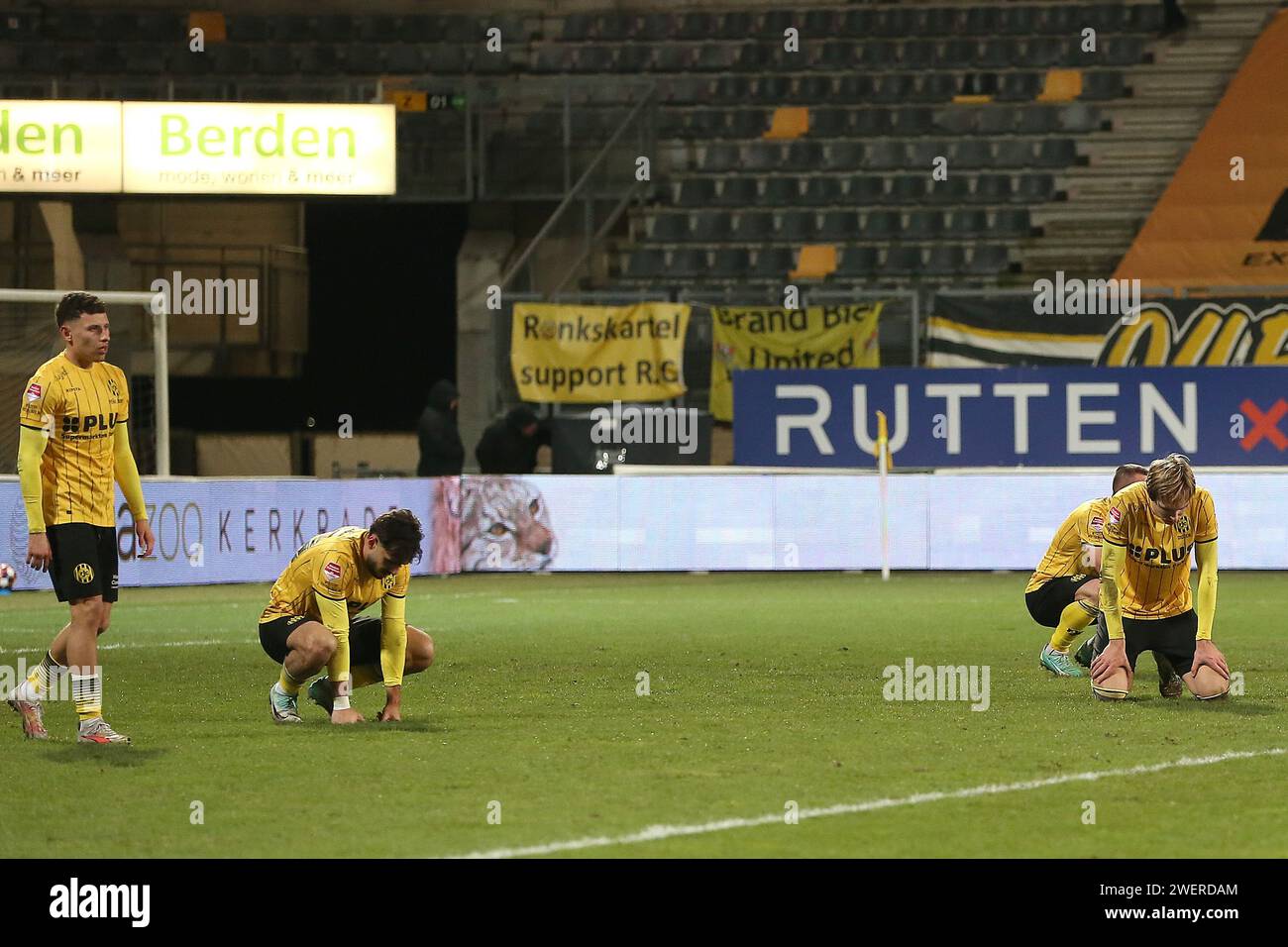 KERKRADE, Netherlands. 26th Jan, 2024. football, Dutch Keuken Kampioen Divisie, Roda JC - Jong ...