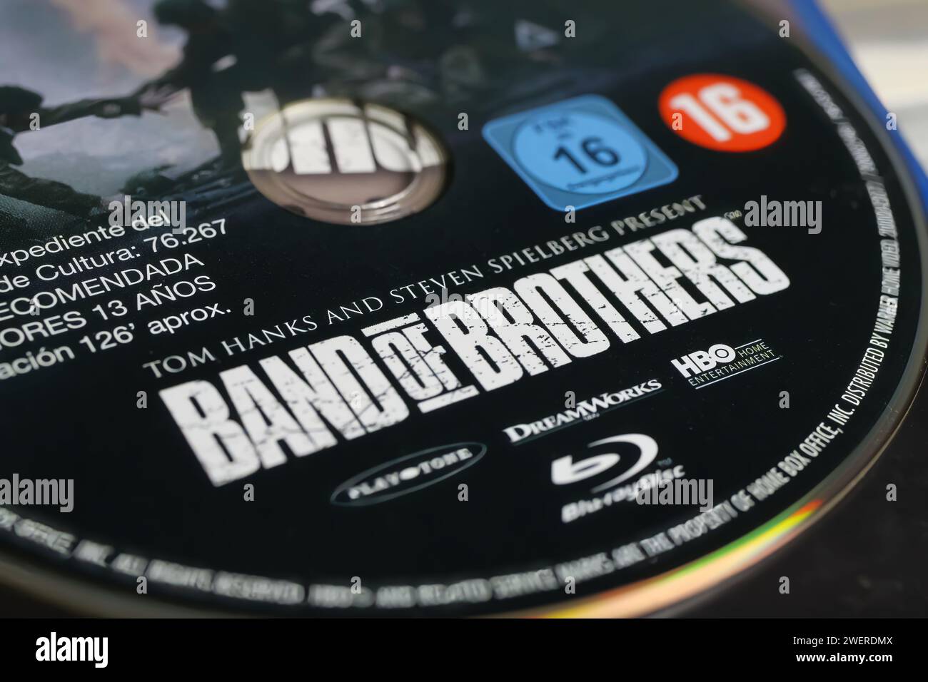 Viersen, Germany - January 9. 2024: Closeup of HBO TV series war drama ...