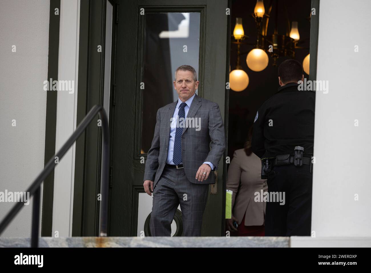 Florida State House Speaker Paul Renner arrives for a press conference ...