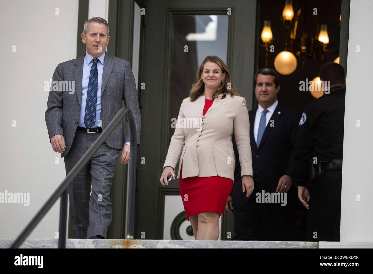 From left, Florida State House Speaker Paul Renner and Florida State ...