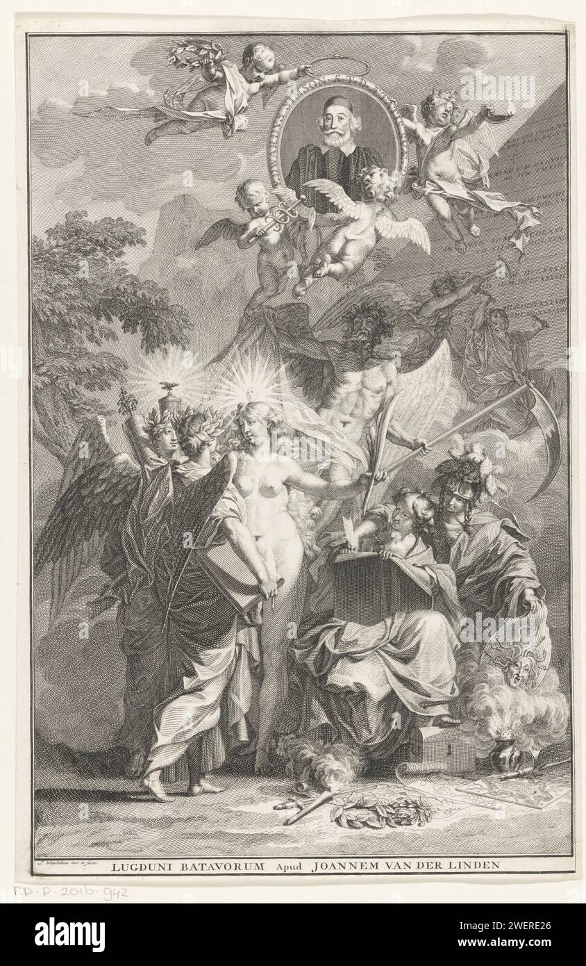 Allegorical title page with the portrait of writer Edward Simson, Jan ...