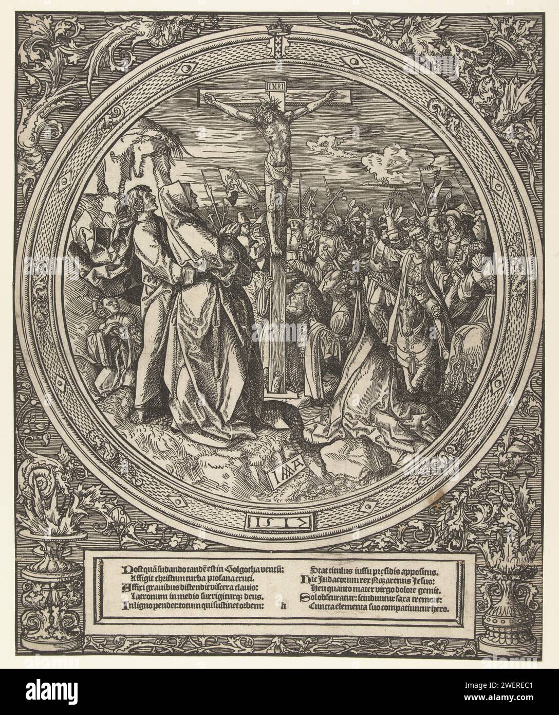 Christ on the Kruis, Jacob Cornelisz van Oostsanen, 1517 print From series of twelve prints ...