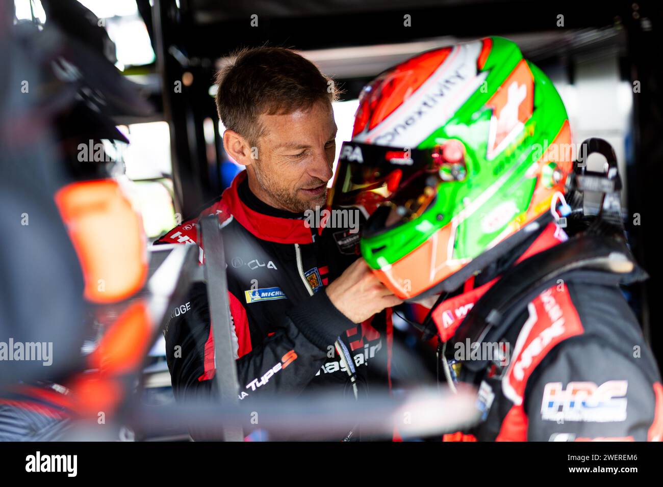Daytona Beach, Etats Unis. 26th Jan, 2024. BUTTON Jenson (gbr), Wayne ...