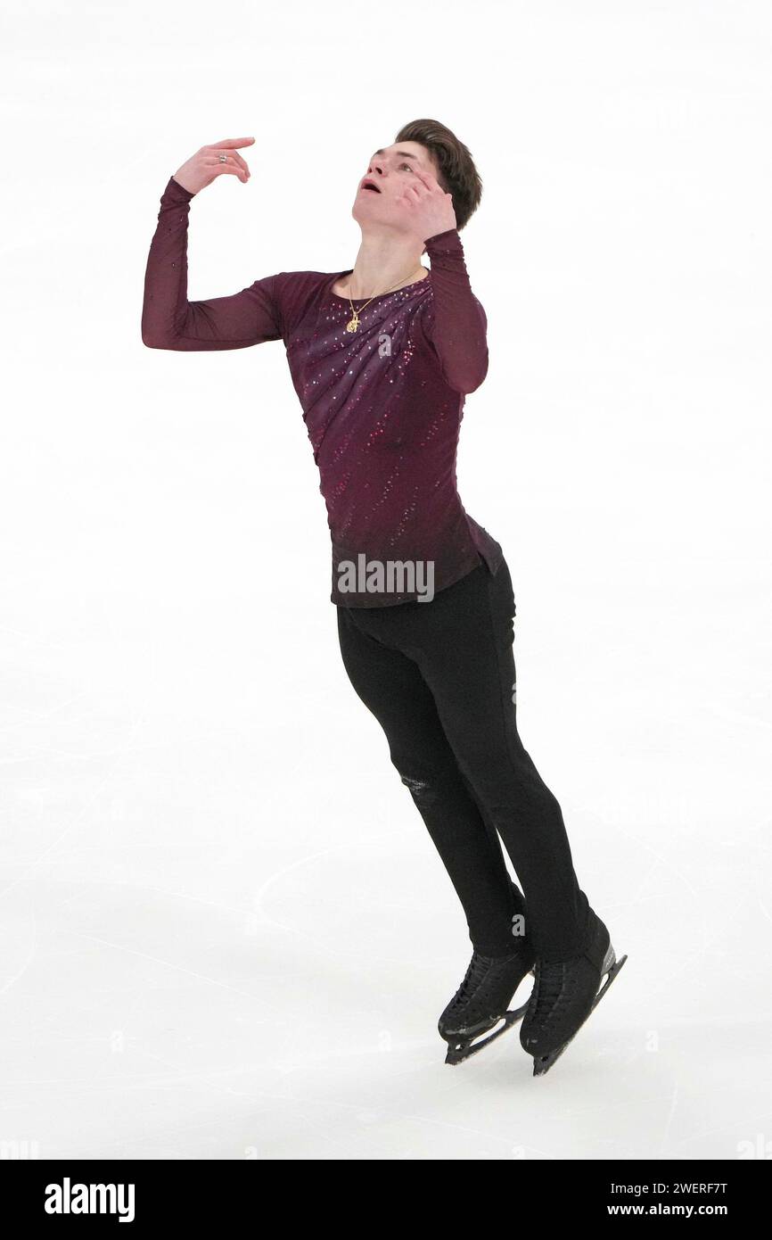 COLUMBUS, OH - JANUARY 26: Maxim Naumov skates in the Men's Short ...